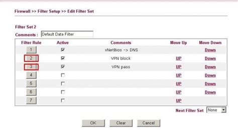 How To Set Up IP Filter Rules For The Remote Dial In User DrayTek FAQ