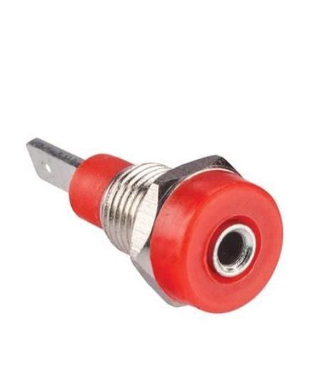 Banana Socket Female Connector Panel Mount 2 Mm Female Jack RED Makestore