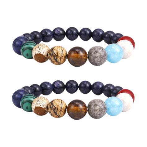 Ayyufe 6pcs Guardian Planet Bracelet Ethnic Style Universe Galactic
