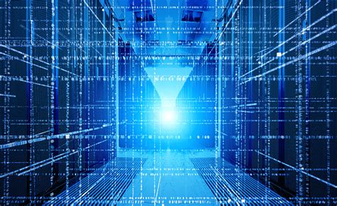 가상 공간 시리즈입니다 3 차원 프랙탈 디자인 배경 데이터 센터 관점에서 화이트 룸에 있는 컴퓨터의 두 행의 배경 디자인 0명에 대한 스톡 사진 및 기타 이미지 Istock