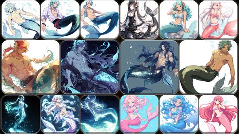 Artstation 200 Manga Merperson Full Body Reference Pack 4k V25