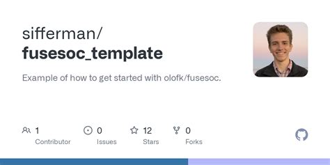 github sifferman fusesoc template example of how to get started with