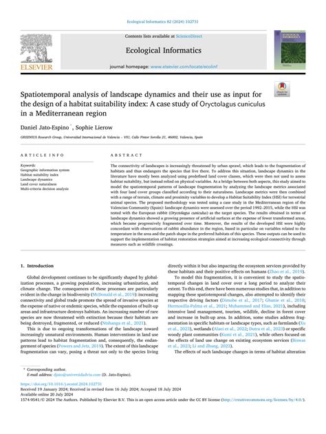 Pdf Spatiotemporal Analysis Of Landscape Dynamics And Their Use As