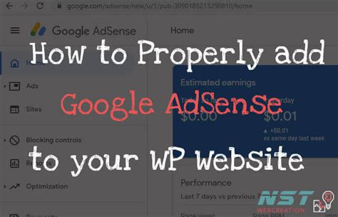 How To Properly Add Google AdSense To Your Wp Website Nst Webcreation