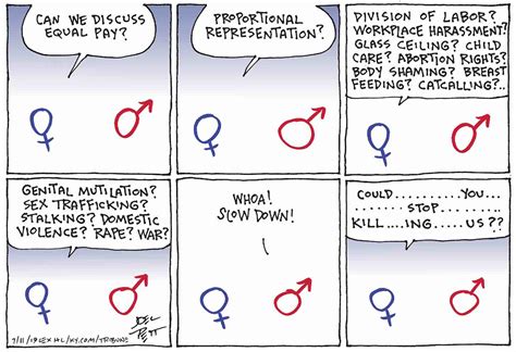 Editorial Cartoon Us Gender Equality Usa Division Of Labor Equal Pay