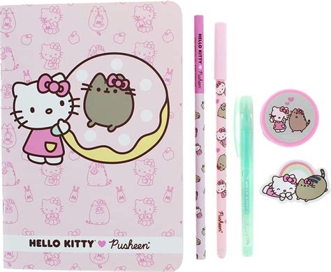 Pusheen X Hello Kitty Super Stationery Set Uk
