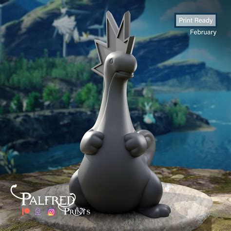 Stl Datei Relaxasaurus Lux Palworld Fanart 🐉・3d Druckbare Vorlage Zum