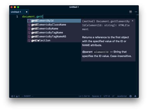 Visual Studio Code Intellisense Method Definitions Javascript Stack