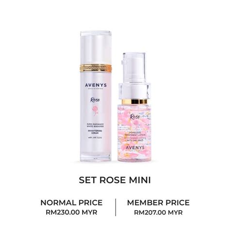 Avenys Mini Set Rose Trial Set Shopee Malaysia