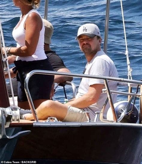 Shirtless Leonardo Dicaprio Shows Off His Muscles On A Luxury Yacht Daily Mail Online