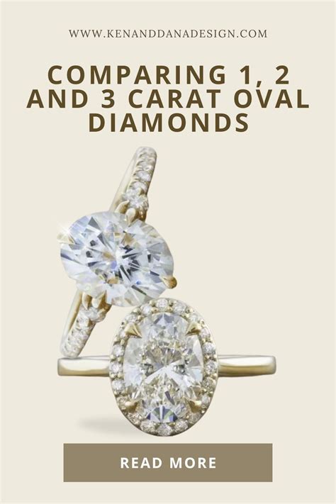 Comparing 1 2 And 3 Carat Oval Diamonds Ken And Dana Design Diamond