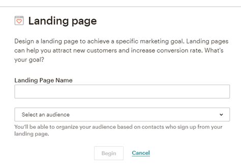 How To Create A Landing Page In Mailchimp Mailchimp Tutorial
