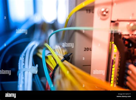 Core Switch Technology In Network Room Place Stock Photo Alamy