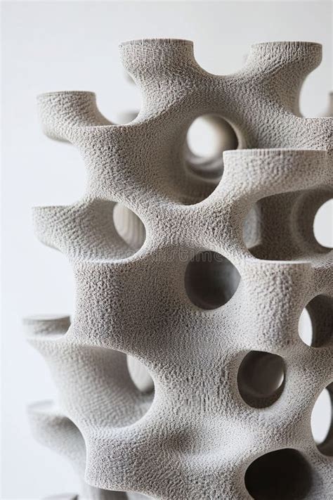 Precision Of 3d Printed Concrete Elements Showing Microscopic Layer Details And Material
