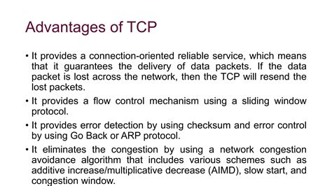 Transmission Control Protocol Computer Networks Ppt