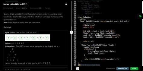 Day73 100daysofcoding Dsa Binarysearchtree Linkedlist Algorithms