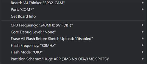 Camera Esp32 Cam No Core Dump Partition Found And Camera Probe Failed With Error