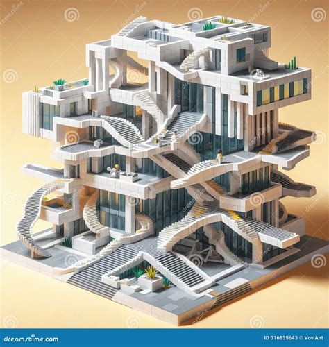 Lego Abstract Architecture A Lego Set That Allows You To Buil Stock Image Image Of Build High