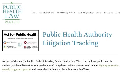 Public Health Authority Litigation Tracking Phern