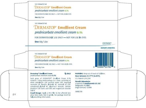Dermatop Cream Package Insert Prescribing Information