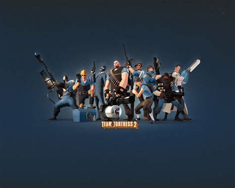 Blue Team Team Fortress 2 Blu Team 1350x1080 Wallpaper