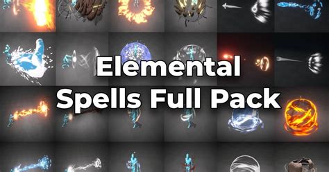 Elemental Spells Full Pack Vfx Spells Unity Asset Store