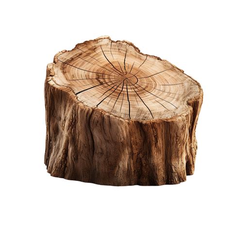 Ai Generated Wooden Tree Log Trunk Stump Wood Png Isolated 34965334 Png