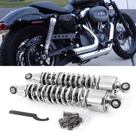 2pcs 15 Rear Shocks Absorbers For Harley Sportster 1200 883 Xl Iron 48