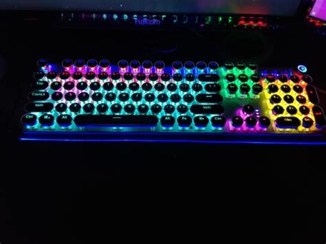 Steampunk Round Retro Keycap Mechanical Keyboard