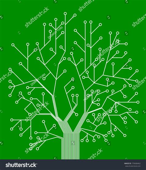 Microchip Background Vector Illustration Chip Form Stock Vector