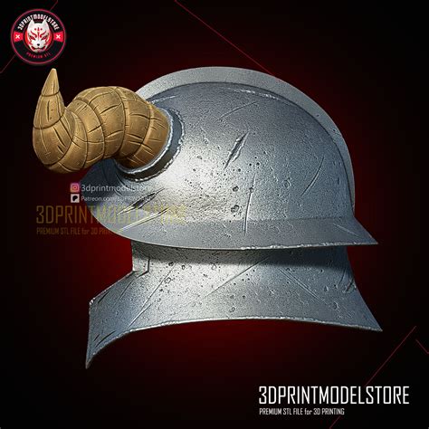 Файл 3D Senshi Helmet Dungeon Meshi Cosplay Delicious in Dungeon 3D печатная модель для