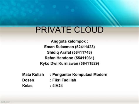 Private Cloud Computing Pptx