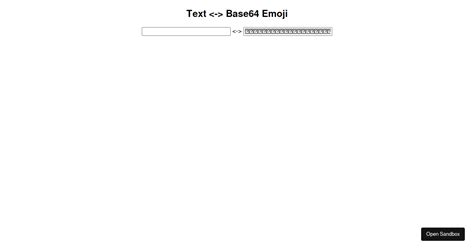 Base64 Emoji Converter Forked Codesandbox