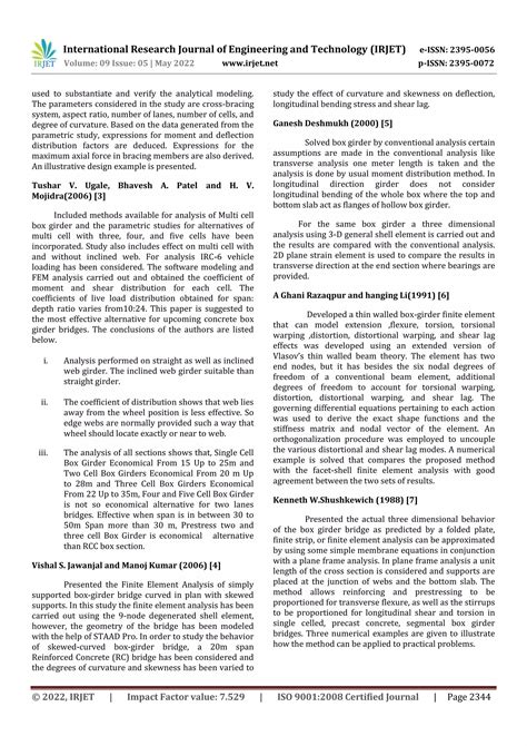 Using Finite Element Method For Analysis Of Single And Multicell Box