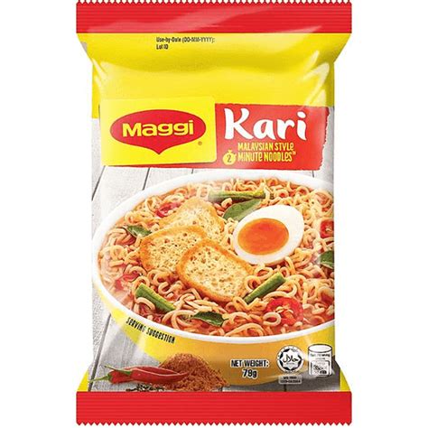 Maggi Kari Malaysian Style Noodles 79g Shop Walter Mart