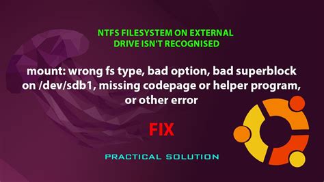Mount Wrong Fs Type Bad Option Bad Superblock On Devsdb1 Missing Codepage Or Helper