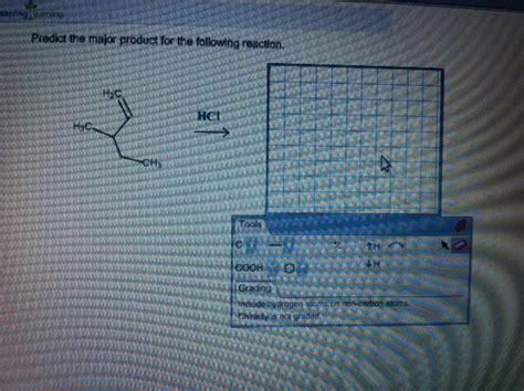 Solved Predict The Major Product For The Following Reaction