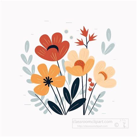 Orange Flower Clip Art