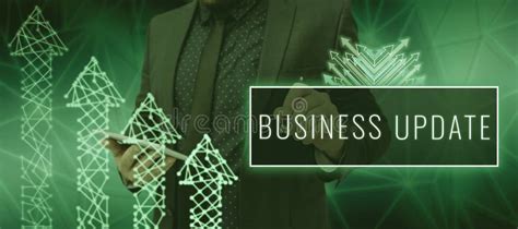 Hand Writing Sign Business Update Business Showcase The Act Of Adding New Information Or