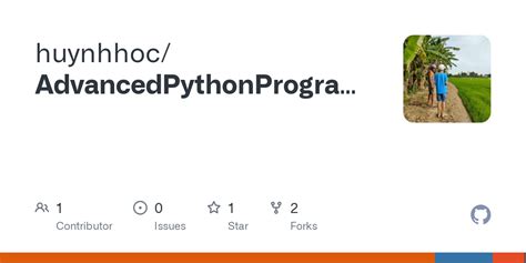GitHub Huynhhoc AdvancedPythonProgramming