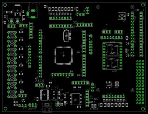 Atmega64 Development Board Electronics Lab