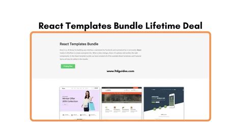 React Templates Bundle Lifetime Deal Unlocking Endless Possibilities