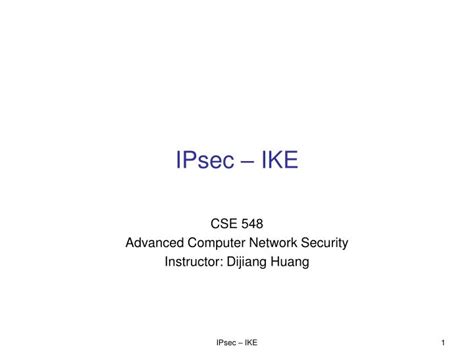 PPT IPsec IKE PowerPoint Presentation Free Download ID 3309432