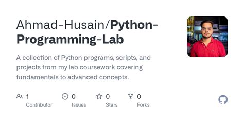 Github Ahmad Husainpython Programming Lab A Collection Of Python