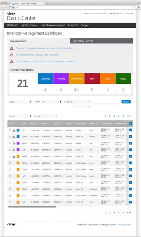Citrix Demo Center Stani Henriques Projects