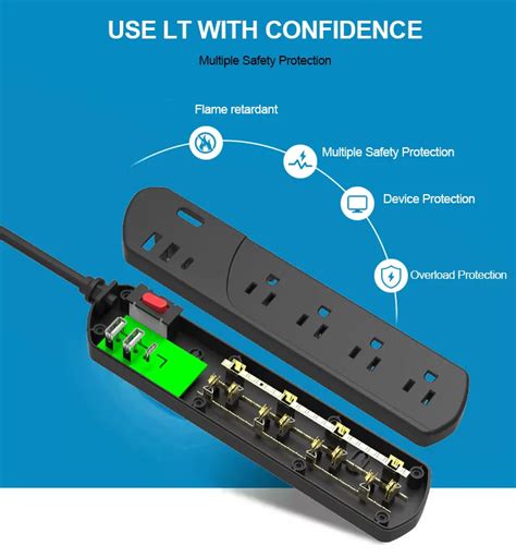 Multi Function 4ac Outlets Electrical Explosion Proof Plug Extension