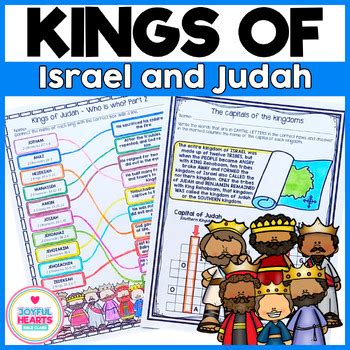 Kings Of Israel And Judah Bible Lesson Activity Pack English And Spanish