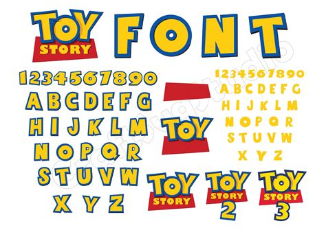 Toy Story Font Svg Instant Download Toy Story Alphabet Svg Etsy