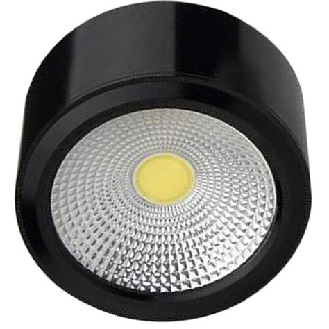 كشاف سلندر اسود مع لون الانارة كريمي شمسي 10 واط