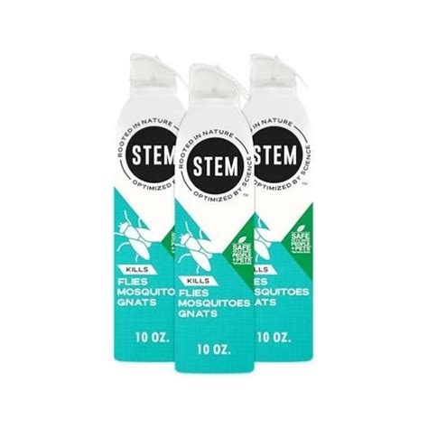3 Bottles Of Stem Flies Mosquitoes And Gnats Plant Based Bug Spray